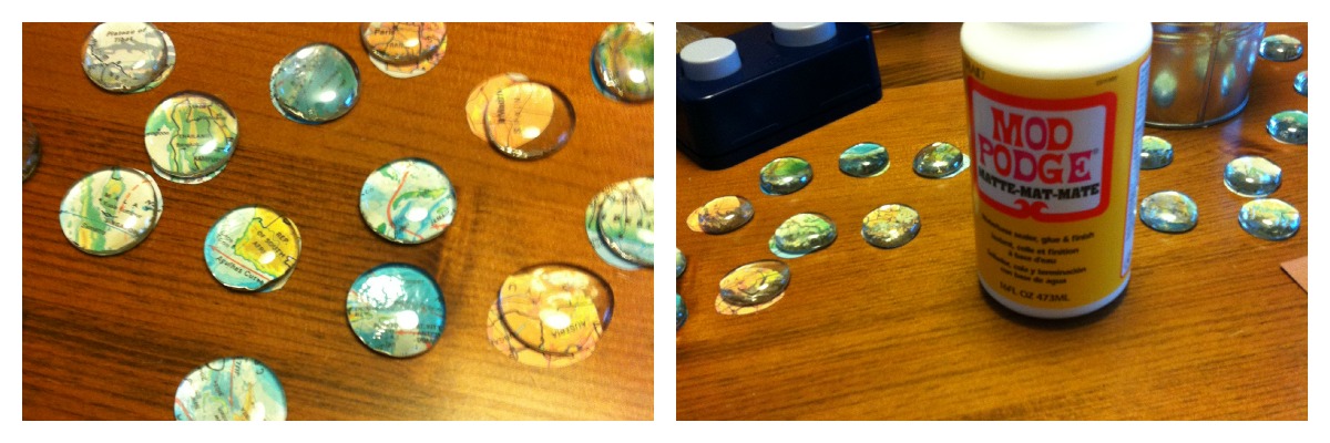 4F Craftin': How-To Make Worldly Map Magnets | The Happy Housie