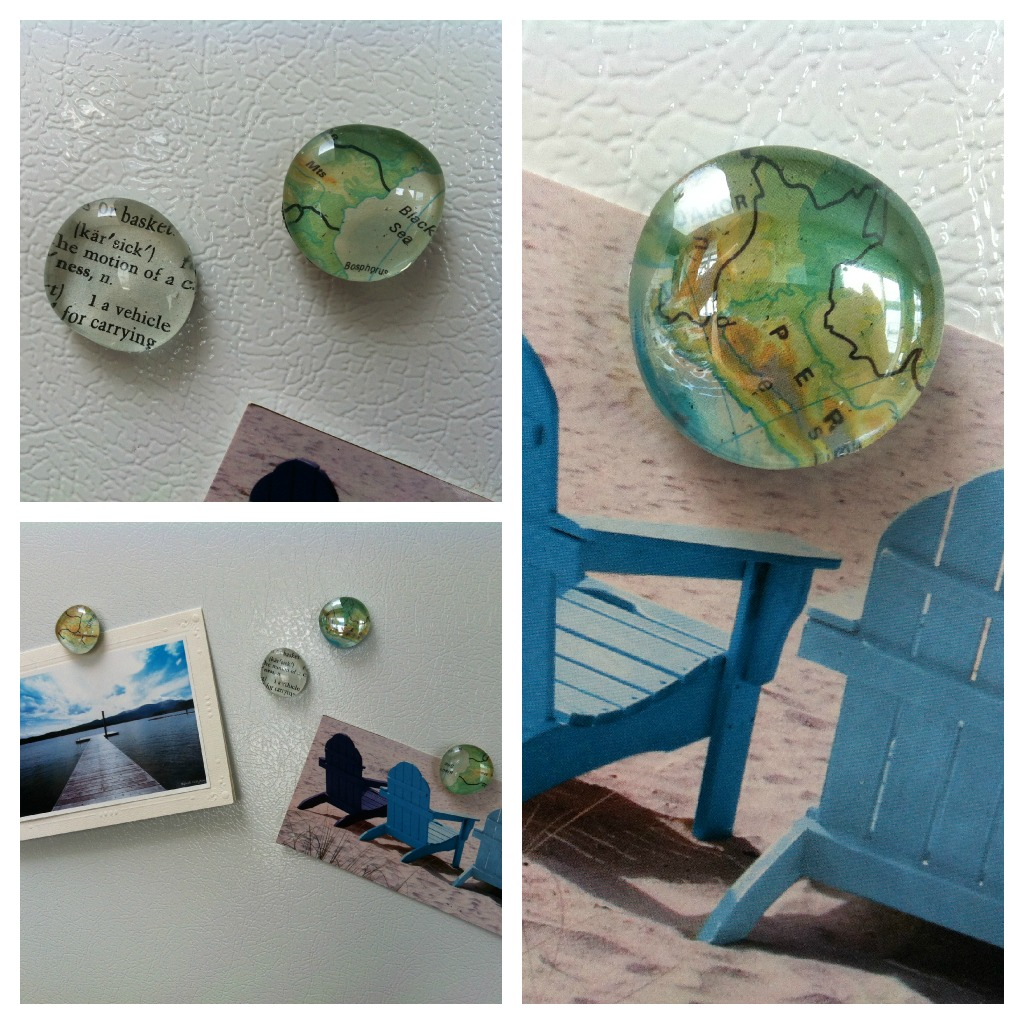 4F Craftin': How-To Make Worldly Map Magnets | The Happy Housie