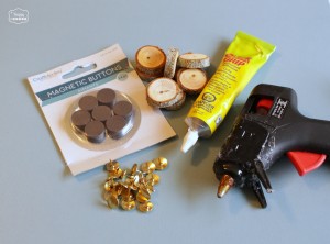 DIY Wood Round Magnets and Push Pins | The Happy Housie