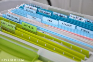 15 Fantastic Ideas for Organizing and Storing Children's School Work ...