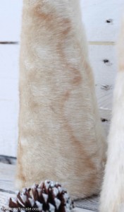 DIY Faux Fur Christmas Trees | The Happy Housie