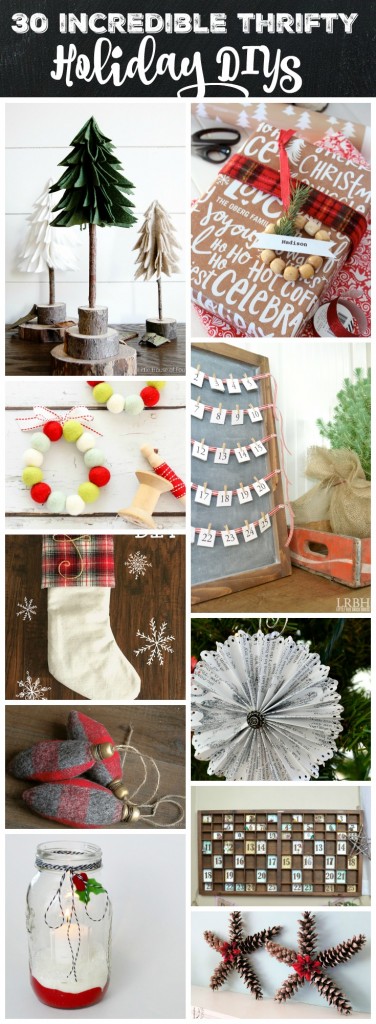30 Incredible Thrifty Holiday DIY Projects | The Happy Housie