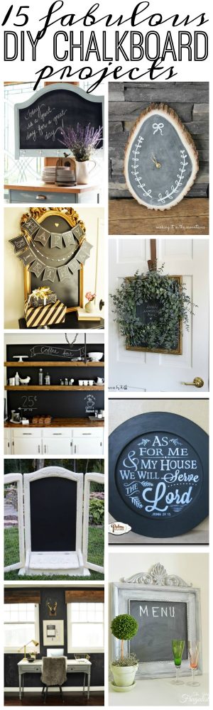 15 Fabulous DIY Chalkboard Projects | The Happy Housie