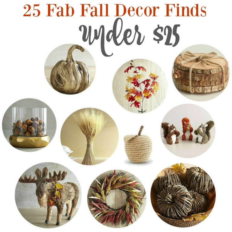 Friday's Finds: 25 Fab Fall Decor Finds Under $25 | The Happy Housie