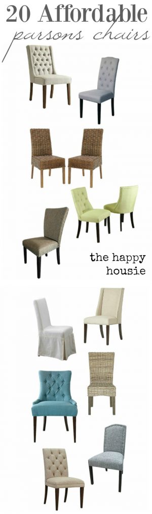 Friday's Finds: 20 Affordable Parsons Dining Chairs | The Happy Housie