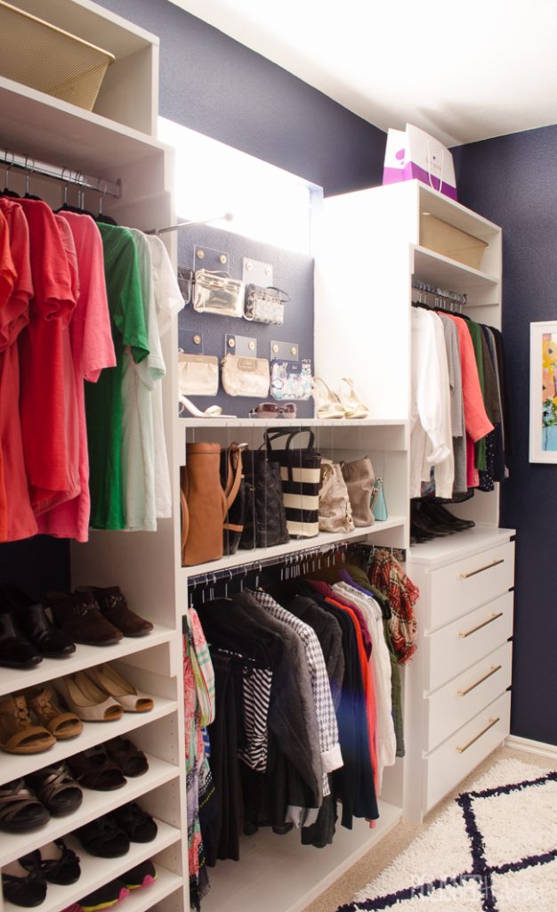 20 Incredible Small Walk-in Closet Ideas & Makeovers | The Happy Housie