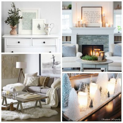 Clean Cozy Neutral Winter Decorating Ideas | The Happy Housie