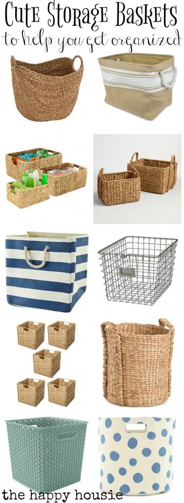Friday's Finds: Cute Storage Baskets {& Organizing Our Living Room ...