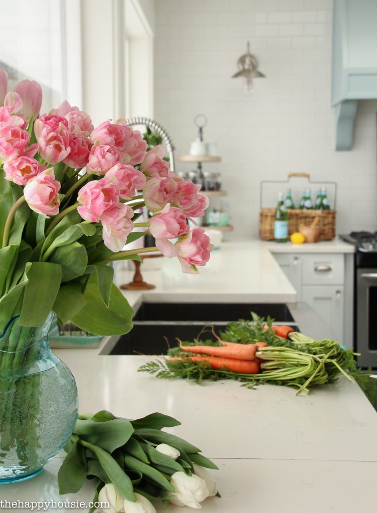 Coastal Cottage Style Spring Kitchen Tour | The Happy Housie