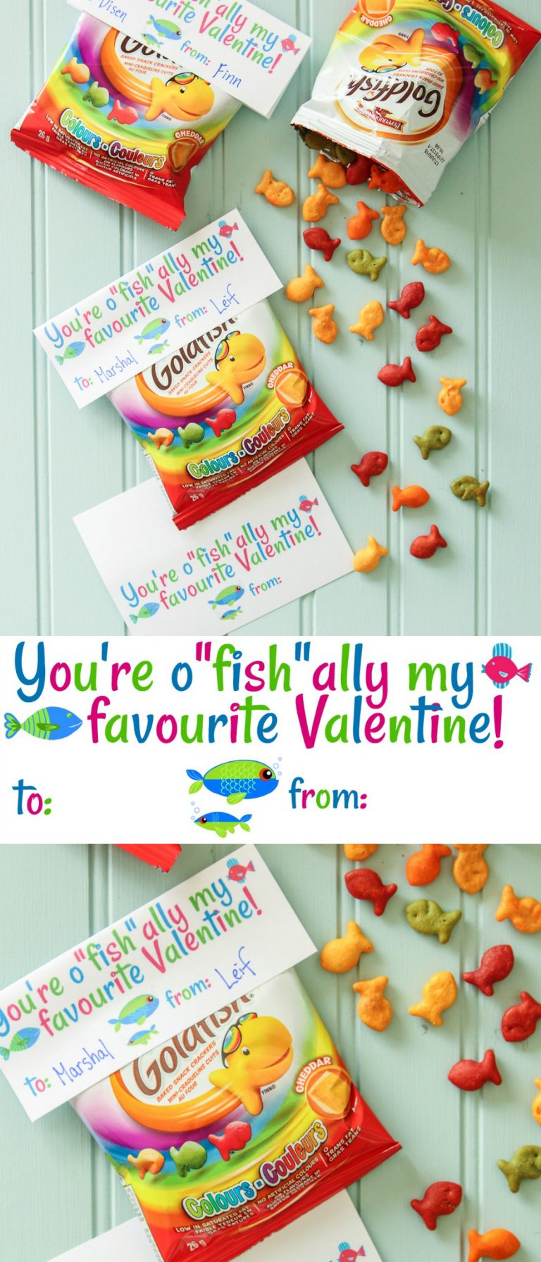 Adorable o"fish"ally Free Printable Valentines | The Happy Housie