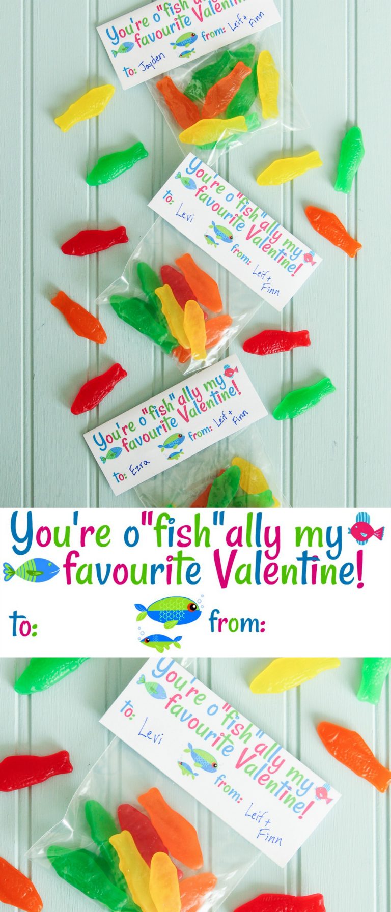 Adorable o"fish"ally Free Printable Valentines | The Happy Housie