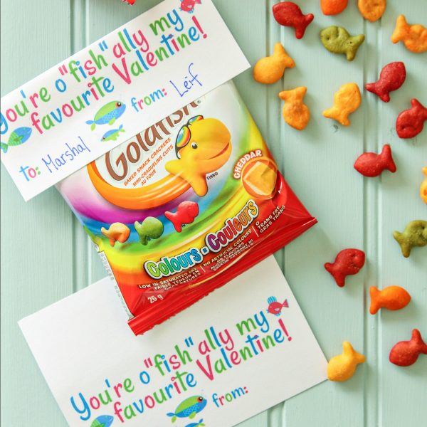 Adorable o"fish"ally Free Printable Valentines | The Happy Housie