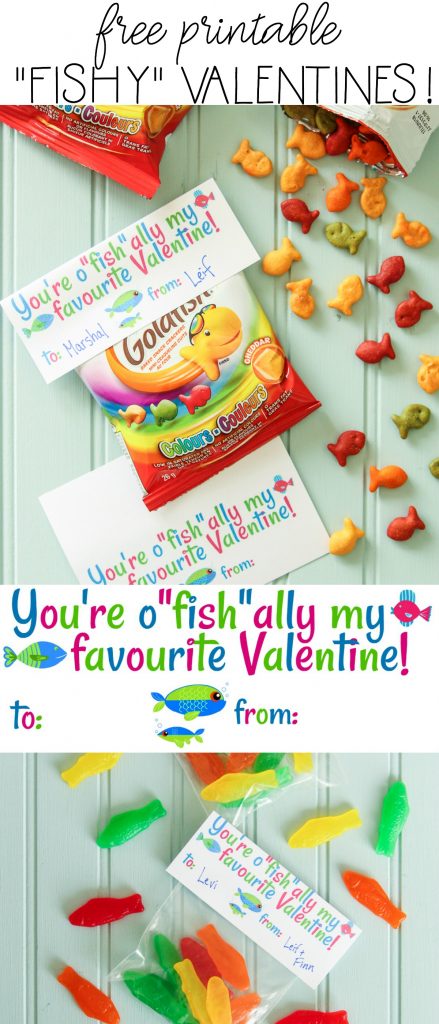 Adorable o"fish"ally Free Printable Valentines | The Happy Housie