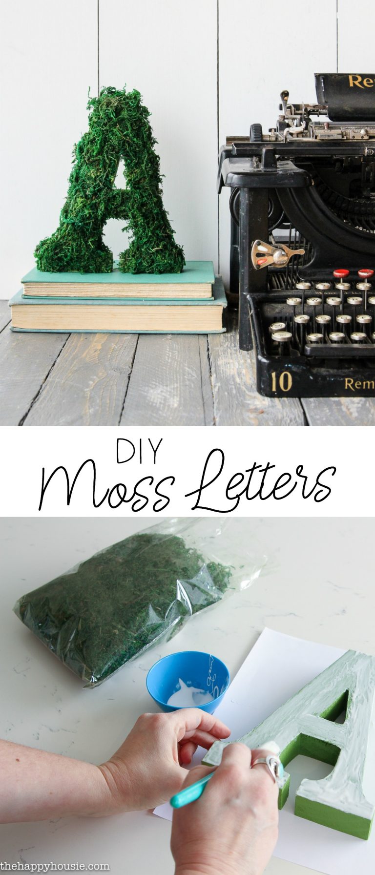 DIY Moss Letters (& a Craft Book!) | The Happy Housie