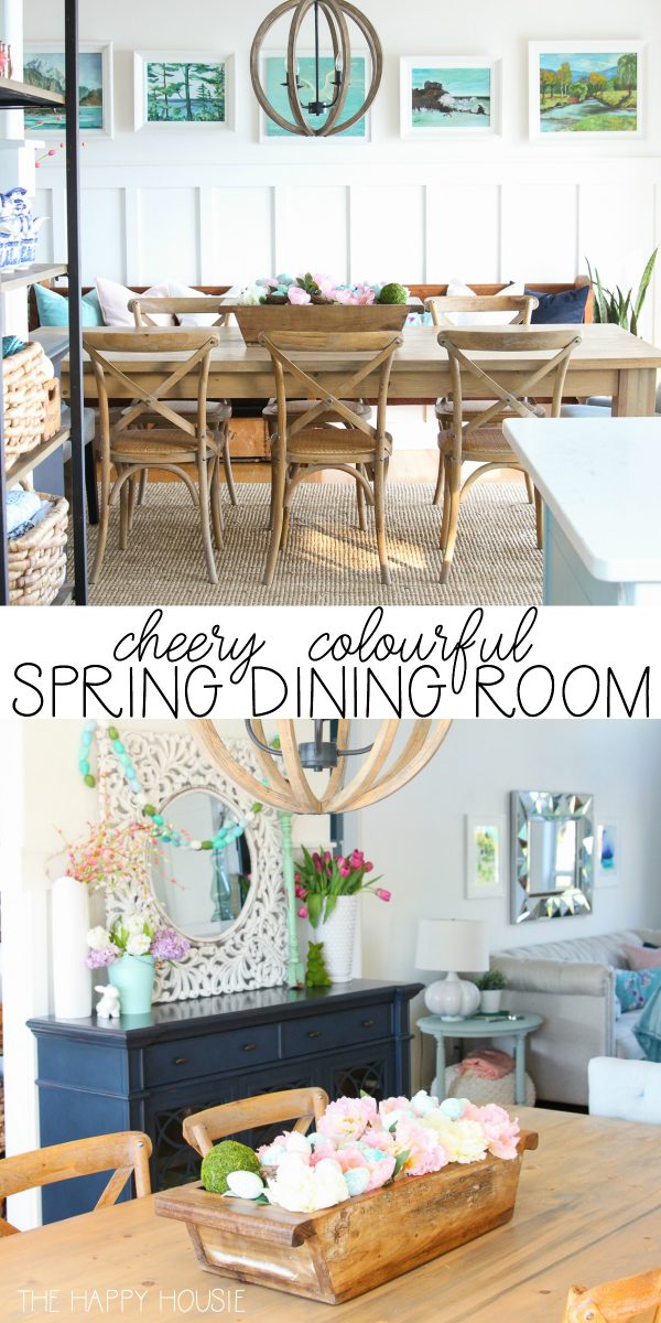 Colourful Spring Dining Room Tour | The Happy Housie