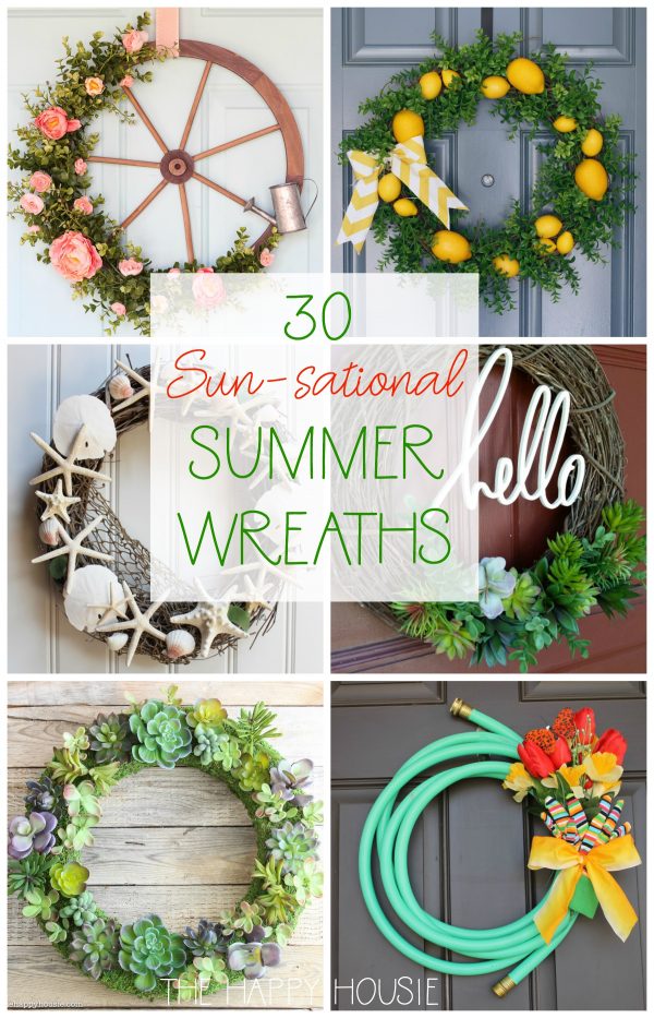 30 Sun-sational DIY Summer Wreath Ideas | The Happy Housie
