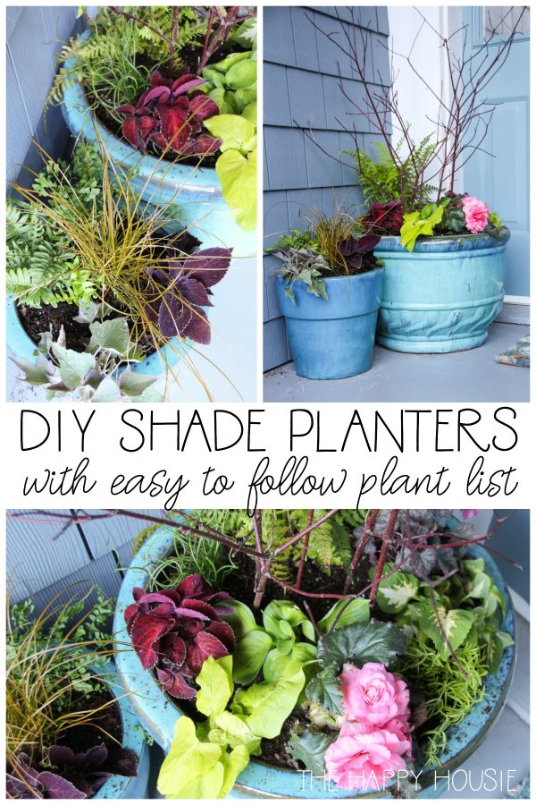 DIY Summer Planters for Shade | The Happy Housie