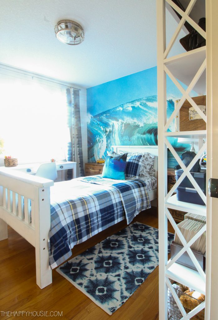 Surf Style Beachy Bedroom Makeover Reveal | The Happy Housie