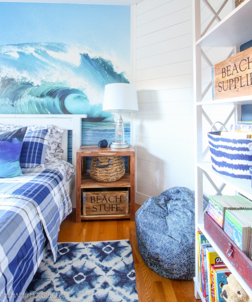 Surf Style Beachy Bedroom Makeover Reveal | The Happy Housie