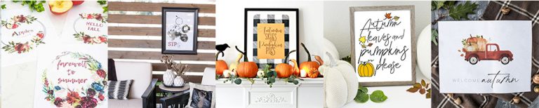 Series of 3 Vintage Neutral Farmhouse Free Fall Printables | The Happy ...