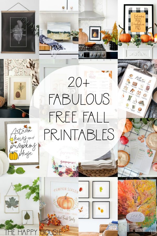 Series of 3 Vintage Neutral Farmhouse Free Fall Printables | The Happy ...