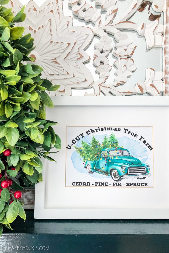 Free Printable Vintage Christmas Trucks | The Happy Housie