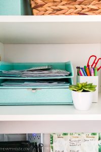 How to Setup a Command Center in a Kitchen Cabinet | The Happy Housie