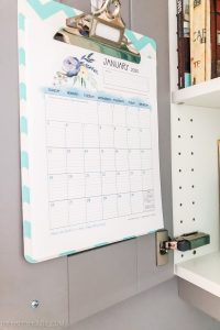 How to Setup a Command Center in a Kitchen Cabinet | The Happy Housie