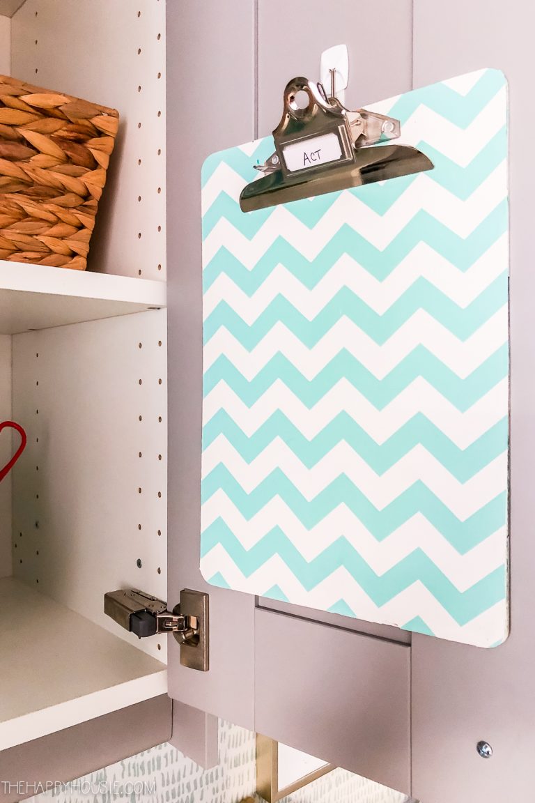 How to Setup a Command Center in a Kitchen Cabinet | The Happy Housie