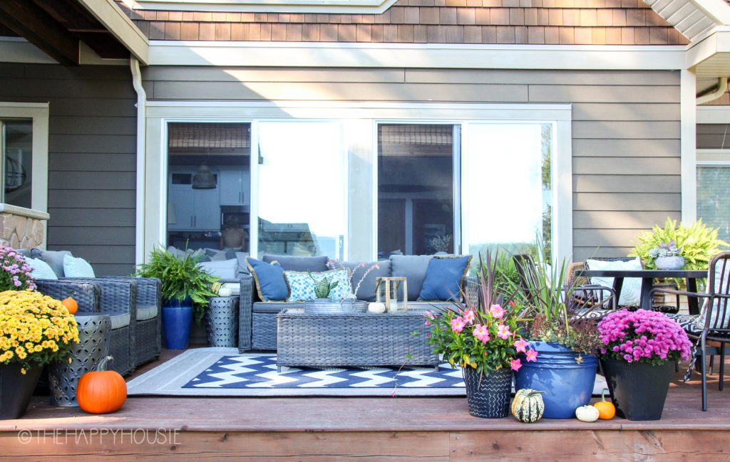 Simple Fall Porch & Deck Decor Ideas | The Happy Housie