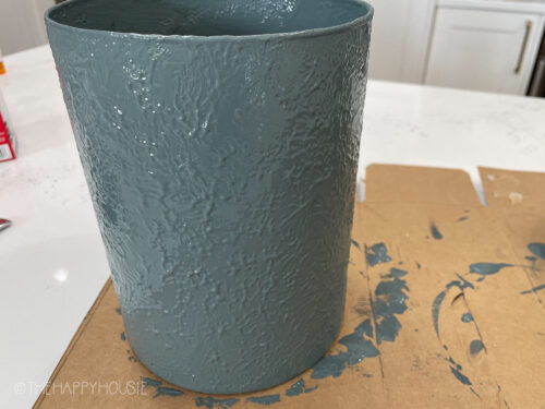 Fall Home Decor: DIY Textured Vase with Paint & Baking Soda | The Happy ...
