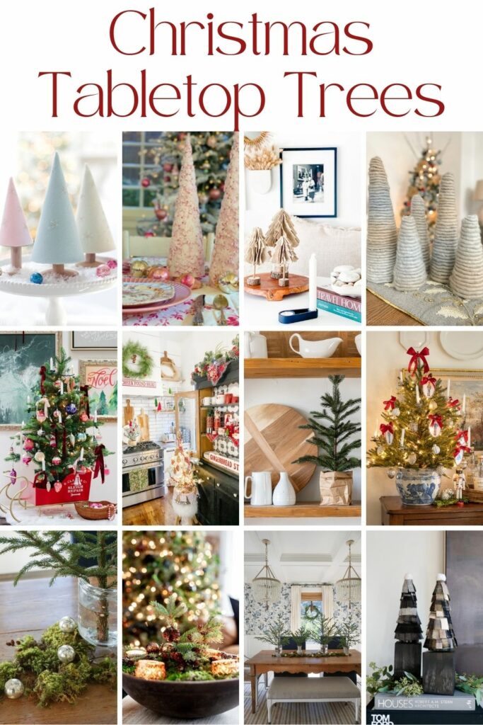 Cozy Tabletop Christmas Tree DIY | The Happy Housie