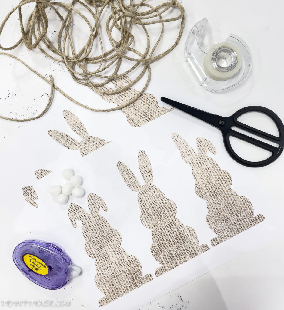 Printable Bunny Easter Banner | The Happy Housie