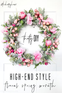 Full Floral DIY Spring Wreath | The Happy Housie