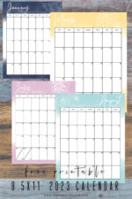 Free Printable 2023 Family Planner Calendar | The Happy Housie